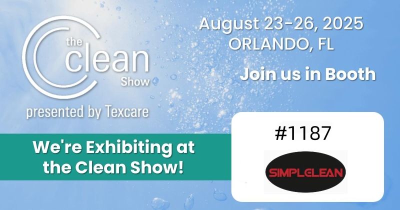 SimpleClean, Booth 1187 at Orlando Clean Show